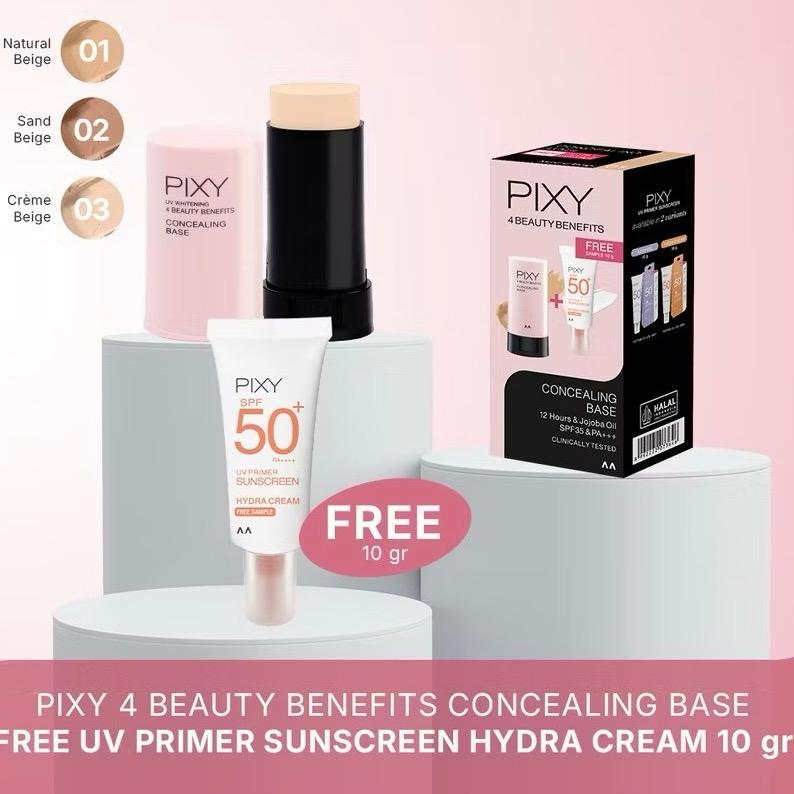 FREE SUNSCREEN!! PIXY CONCEALING BASE + SPF - Shop | Tokopedia