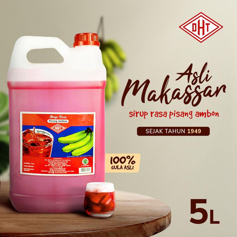 DHT Sirup Rasa Pisang Ambon 5Liter - Sirup Khas Makassar - Shop | Tokopedia