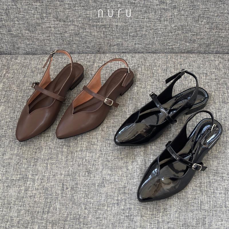 Sepatu Sandal Kerja Wanita Pantofel Ujung Lancip Heels hak 3 - Shop ...