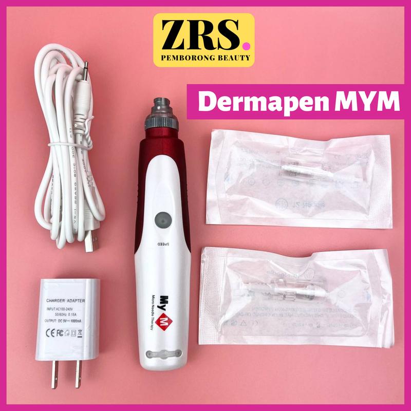 READY STOCK MyM Original Electric Derma Pen Microneedles Adjustable ...
