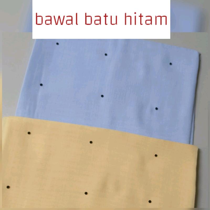 BAWAL COTTON BATU TABUR HITAM.(READY STOCK BIDANG 45)HIGHT QUALITY ...