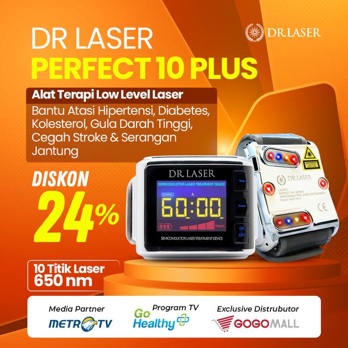 Promo Dr Laser Perfect 10 Plus Jam Tangan Terapi Kesehatan Laser Bantu ...