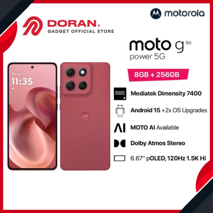 Promo Motorola G86 POWER 5G 8GB/256GB Dimensity 7400 | 6720mAh | 6.67 ...