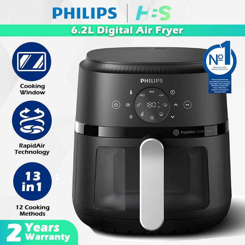 [ 2024 NEW ] Philips 6.2L Digital Air Fryer 2000 Series NA231/09 ...