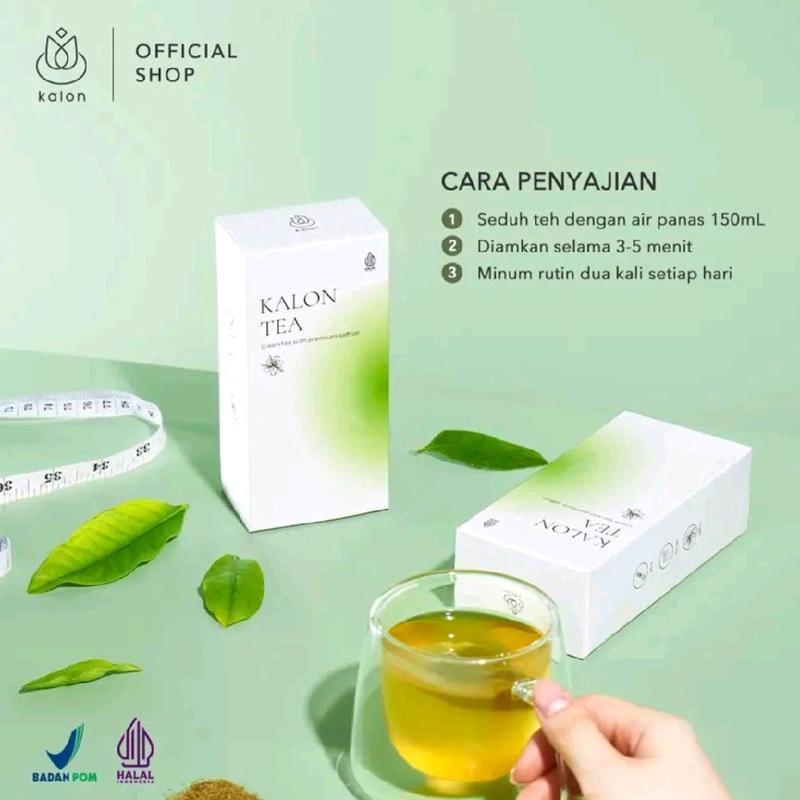 Teh Kalon[TT] Twin Package 2 Box Kalon Teh Hijau Premium Saffron BPOM ...