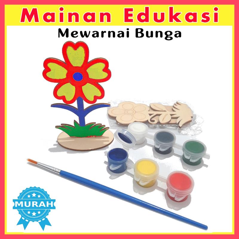 Mainan edukasi MEWARNAI BUNGA, hiasan - Shop | Tokopedia