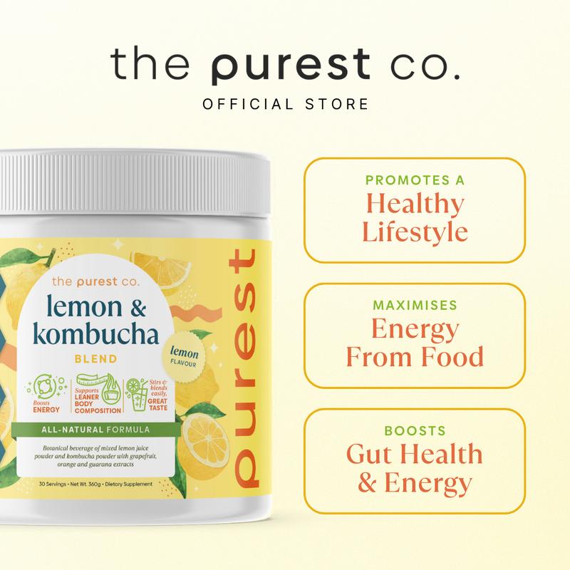 The Purest Co Lemon & Kombucha Blend - Boosts Gut Health - TikTok Shop ...