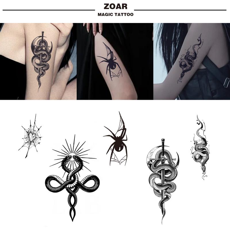 ZOAR-Y52 Stiker Tato Temporary Semi Permanen 【sarang laba-laba/ - Shop ...