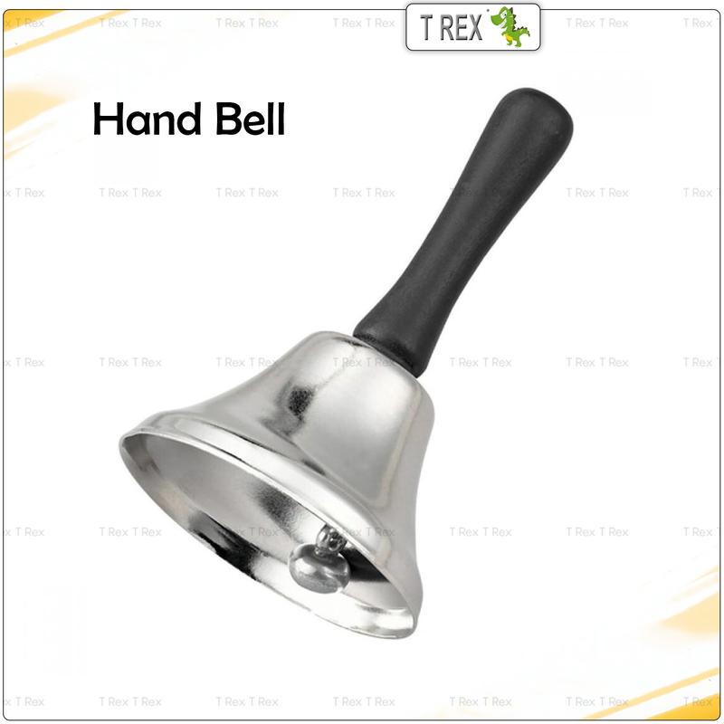Silver Steel Metal Hand Bell / Handheld Icecream Bell / Ordering ...