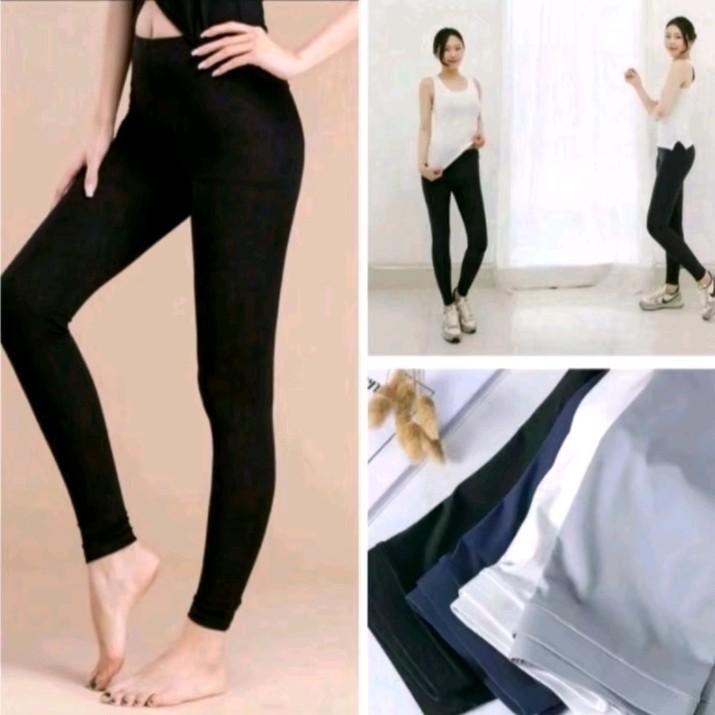 LEGGING PANJANG POLOS SPANDEK - Legging Licin Panjang Dewasa - Stretch ...