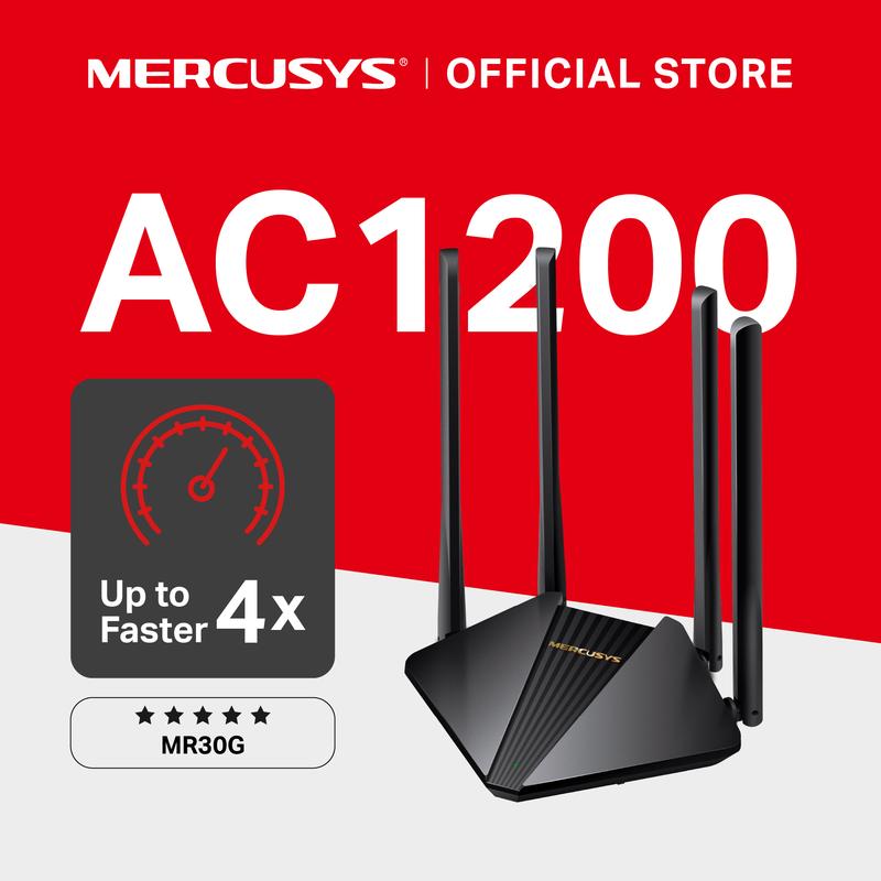 Mercusys MR30G AC1200 Wireless Dual Band Gigabit Router - Shop | Tokopedia