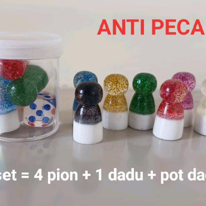 pion bidak ludo ular tangga monopoli 1 set (4pion+dadu+pot) - Shop ...