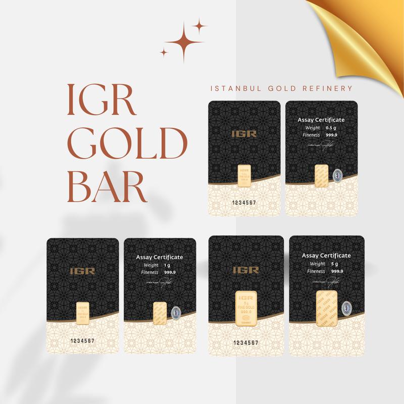 KOLEKSI GOLDBAR IGR ~ EMAS 999.9/24K (with Assay Certificat - TikTok Shop Malaysia