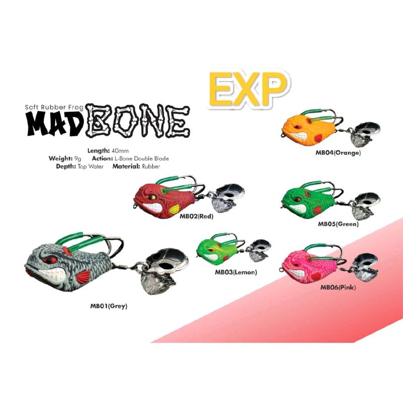 EXP Madbone Soft Rubber Frog | 4cm / 9g | Thailand Soft Rubber - TikTok ...