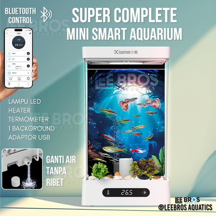 Jual Smart Mini Aquarium with BT Bluetooth / Aquarium Mini Complete ...