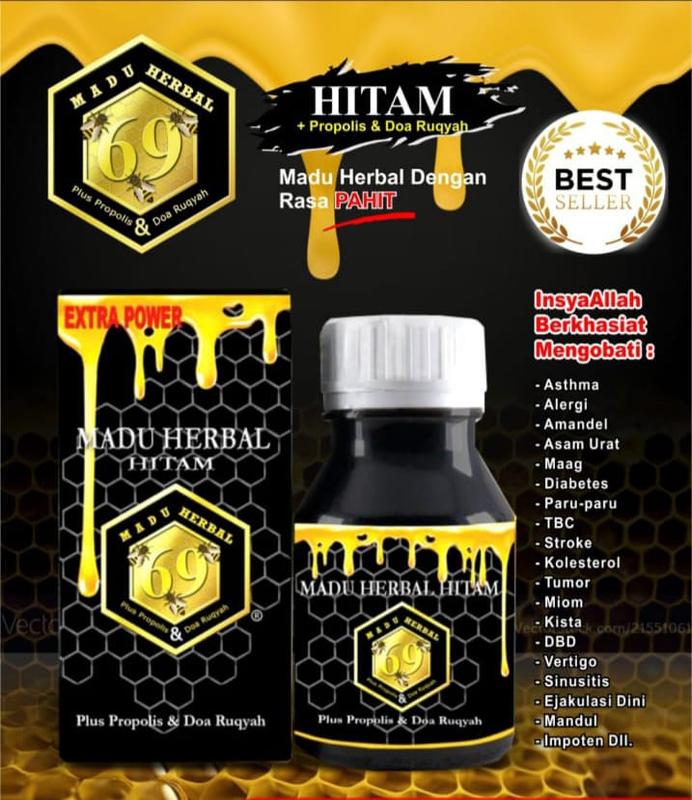 Madu herbal alami hitam untuk kesehatan - Shop | Tokopedia