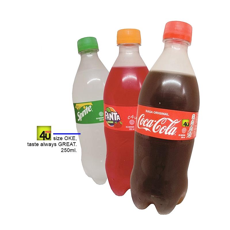 Coca-Cola, Sprite, Fanta OKE - Minuman Bersoda - BOTOL 250ml - Shop ...