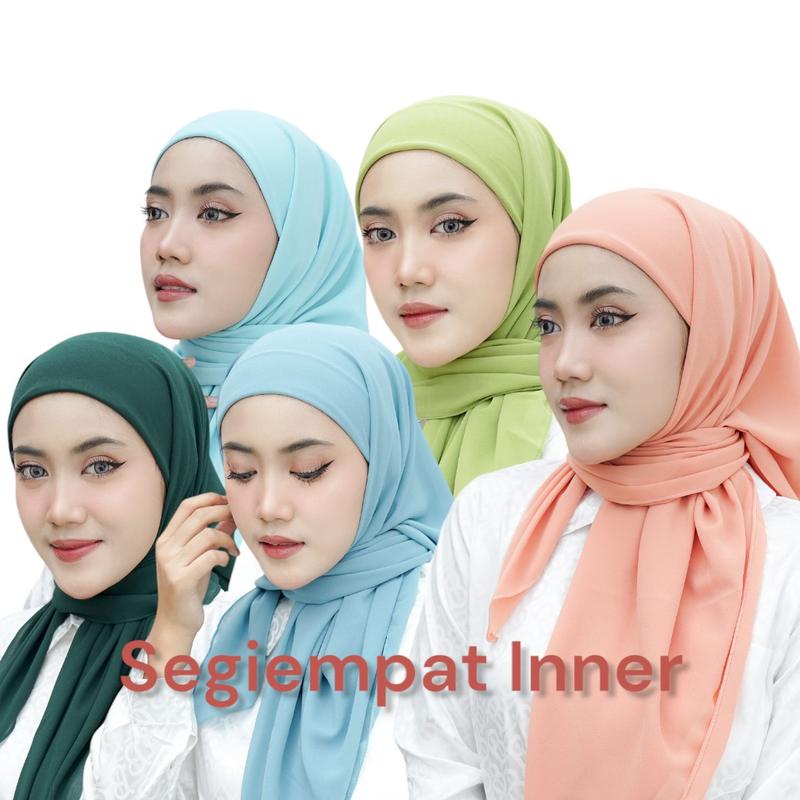 Segiempat Instant Plus Inner 2 Layer Ceruty Jilbab Segitiga Muslim ...