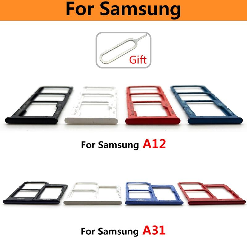 Sim Tray Slot SD Reader Holder For Samsung A51 A71 Sim Card Tray ...