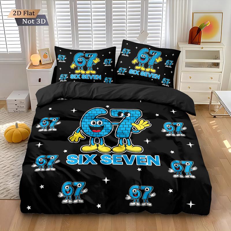 67 Internet Meme Themed 3-Piece Bedding Set (1 duvet cover + 2 ...