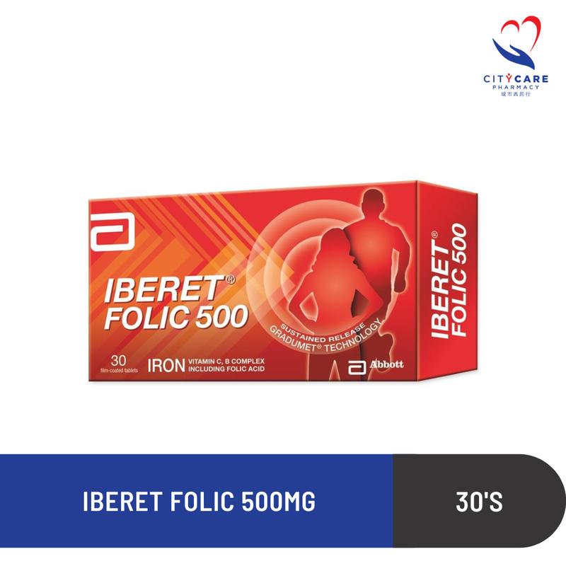 IBERET FOLIC 500MG (30'S) - TikTok Shop Malaysia