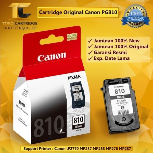 Jual Cartridge Tinta Canon PG810 PG 810 PG-810 Black ORIGINAL iP2770 ...