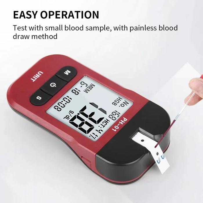 Jual Hemoglobin Analysis Tester Meter Home Hb Analyzer Anemia Tester ...