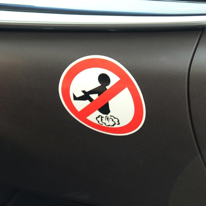 Interesting No Farting Car Sticker Funny Ass PET Decal Car Styling Auto ...