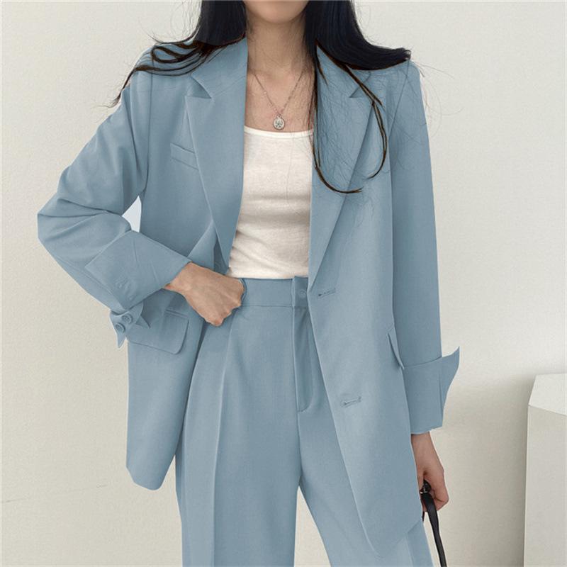 Kot Blazer Wanita, CARINE, dengan Lapik Berganda Jaket - TikTok Shop ...