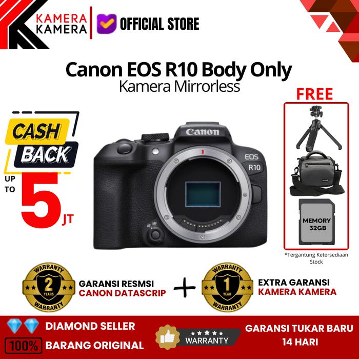 Promo Canon EOS R10 Mirrorless Camera Body Only / EOS R 10 - Garansi ...