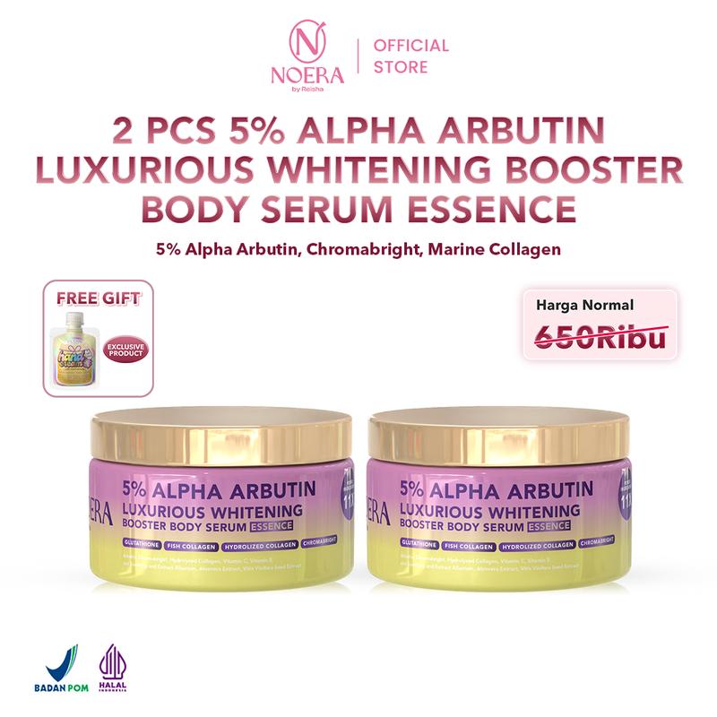 Noera 2 Pcs 5% ALPHA ARBUTIN Luxurious Whitening Booster Bod - Shop ...