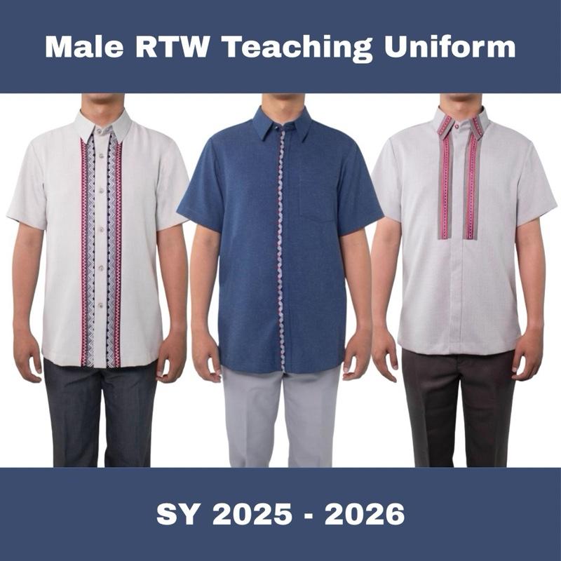 Ready-to-Wear 】Barong and Pants for Male Teaching Uniform Made - TikTok ...