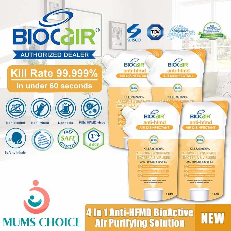 BioCair BioActive Anti-HFMD Air Purifying Solution (4x Pack Per ...