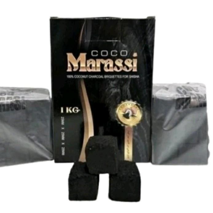 Arang Batok Kotak Briket 1 Kg Coco Marassi Best Quality - Shop | Tokopedia