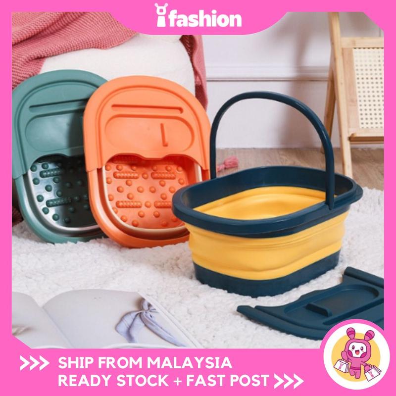 iFASHION 1972 READY STOCK Foldable Foot Massage Bucket Baske - TikTok ...