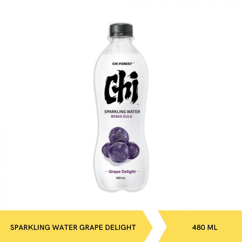 Chi Forest Sparkling Water Grape Delight Minuman Soda Bebas Gula Rasa ...