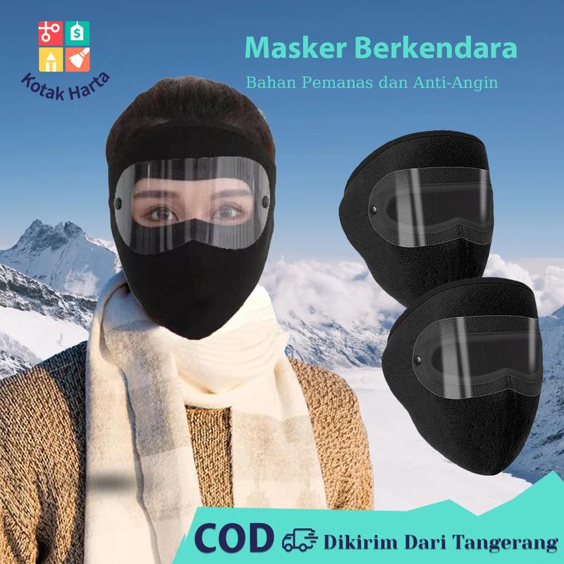 Masker Muka full Kacamata Masker Anti Debu Wajah Anti UV Adjustable ...