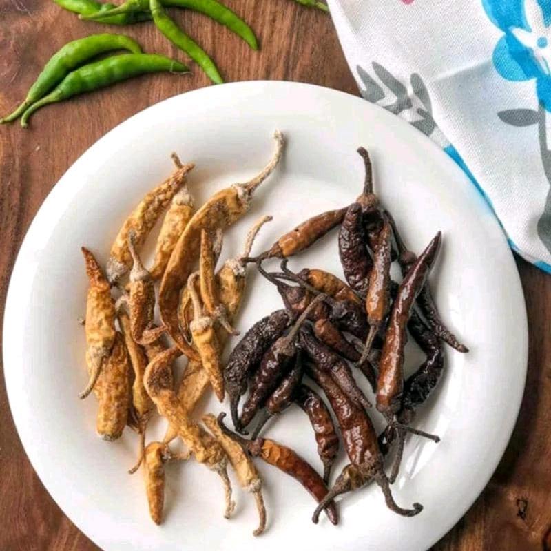 DRIED CURD CHILLES 250g/CILI KERING MASIN/MILAGAI VATHAL 250g - TikTok ...