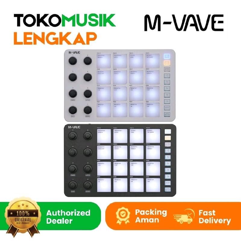 MVave Smc Pad Wireless Midi Controller M-Vave Smc Pad 24 Pad 8 Encoders ...