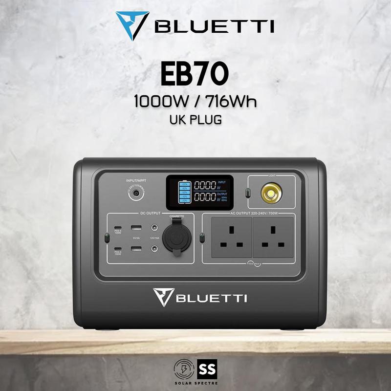 UK PLUG BLUETTI 1000W / 716Wh LiFePo4 Solar Power Station - TikTok Shop ...
