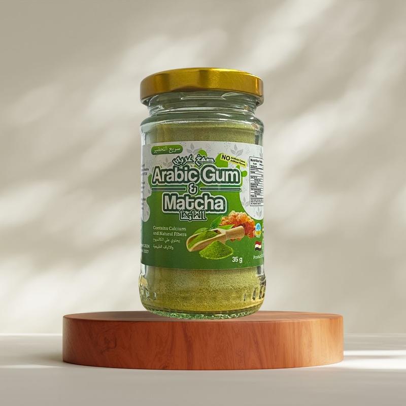Gum Arab Matcha | 120g inc bekas | Instant Gum Arab | Sedia untuk ...