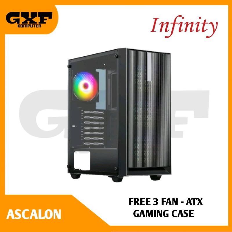Casing Infinity Ascalon ATX Include 3 Fan RGB - Shop | Tokopedia