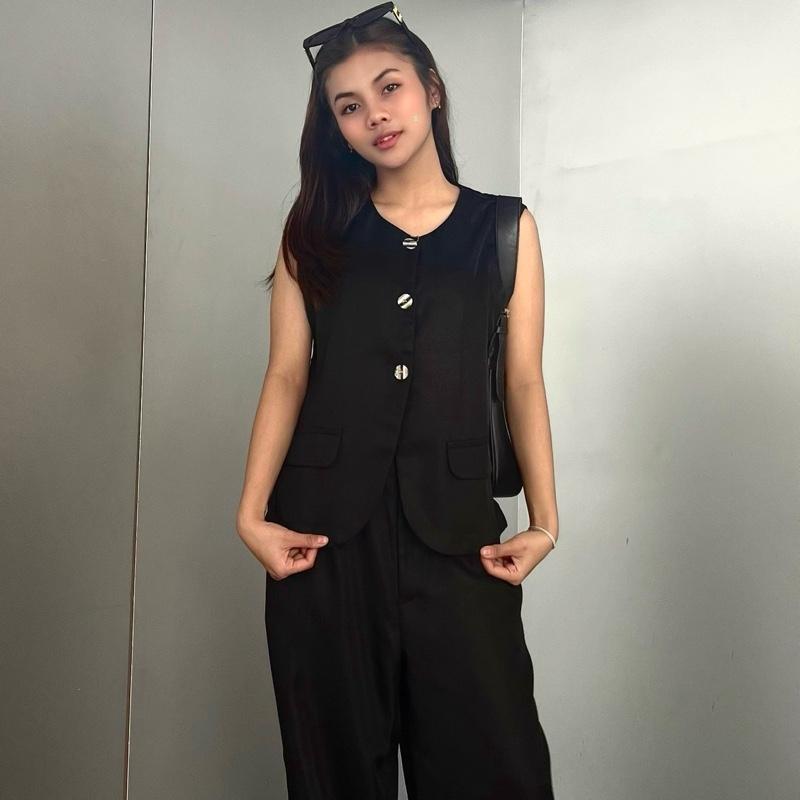 [CADO] - Zenith One Set Setelan Vest Kancing Kulot High Formal/Casual ...