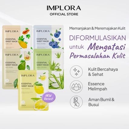 Implora New Essential Sheet Mask | Masker Wajah | Brightenin - Shop ...
