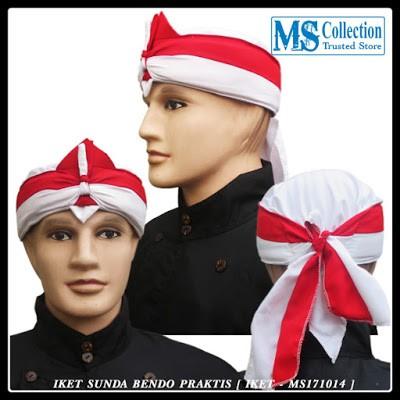 Iket Praktis Merah Putih Tutupan - Shop | Tokopedia