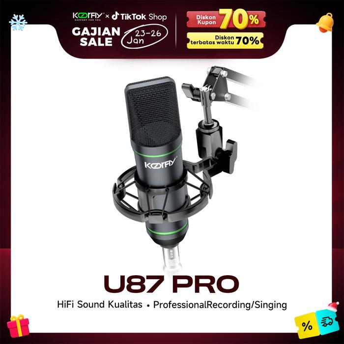 Promo Koorfly U87PRO Mic Condenser 48V Ori - Professional Live ...