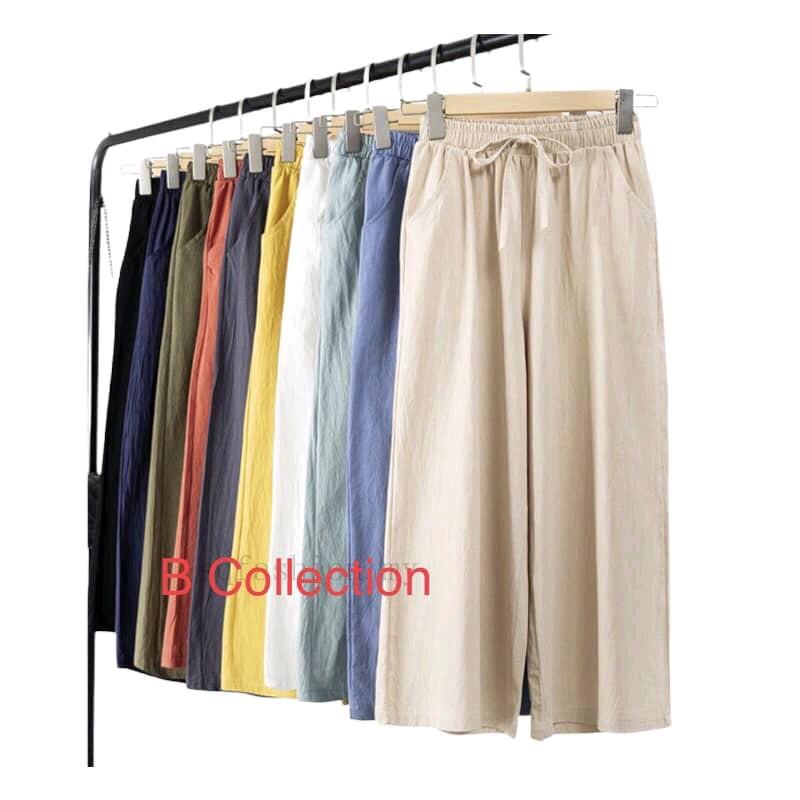 cotton palazzo Kain tembal size s sampai 3xl ada stok di Malaysia ...