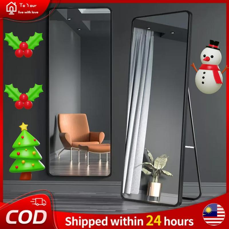 Standing Long Mirror Home decor Full-length mirror fillet Cermin ...