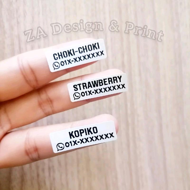 [ 100 pcs ] Sticker Harga Vendor / Sticker Nama / Sticker Aiskrim ...