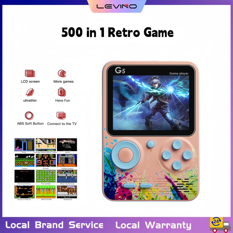LEVINO New G5 Built-in 500 Games Mini Retro Video Game Console - TikTok ...